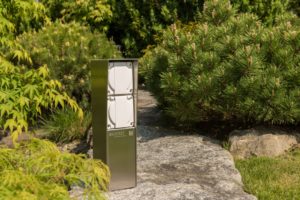 Steckdosensäulen ESOCKET 350, Energeisäule Feller NEVO NAP IP54